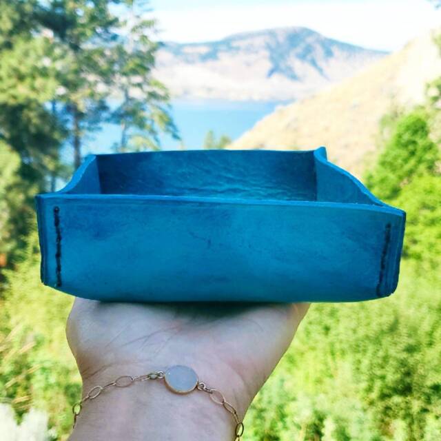 Leather Tray, Desk Valet, Key Bedside Entrance Organizer Custom Tray by ...