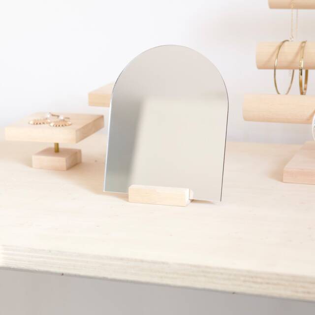 Reflect Table Mirror, Arch-Shaped Acrylic Mirror For Jewelry Store ...