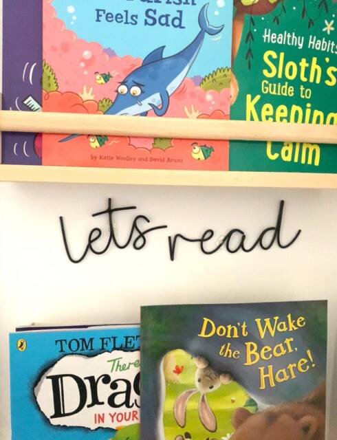 Let's Read Letters - Wire Wall Art Reading Nook Artwork Children's ...
