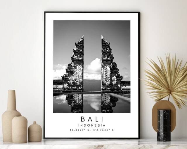 Bali Landscape Print Minimalist Travel Wall Art by Etsy | uFurnish.com