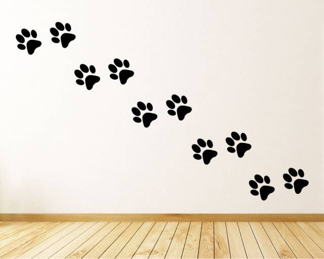 Dog Paw Print Wall Decals Pet Nursery Decor - 3 Inch by Etsy | ufurnish.com