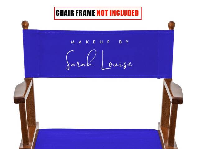 Personalized Royal Blue Director Chair Covers - Replacement Canvas For ...