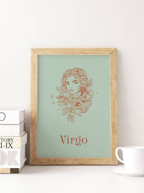 Choose Your Colours - Virgo Birthday Zodiac Horoscope Wall Art ...