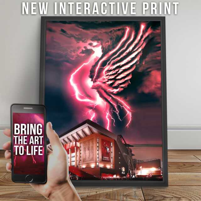 Magic Liverpool Inspired Poster, 2 in 1 Anfield Print, Fc Fan, Gift For ...
