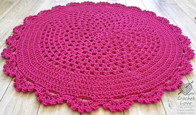 Many Colors, Sizes, Handmade Fuchsia Rug Carpet, Cotton Cord Rug, Doily ...
