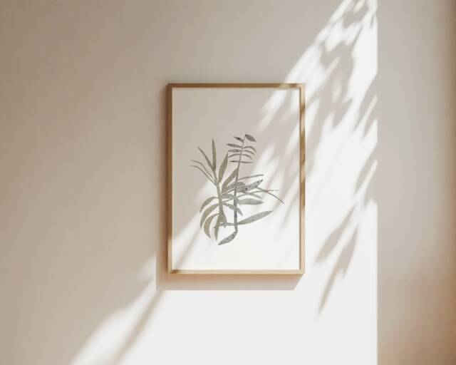 Art Print Of Meadows, Floral Subtle Minimal Artwork, Housewarming ...