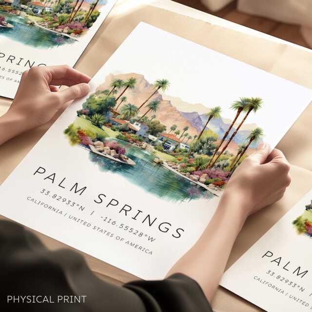 Palm Springs Travel Print, Poster, California Wall Prints, Usa Posters ...