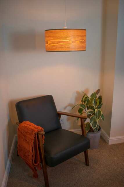 Extra Large 40cm Wooden Ceiling Pendant Light Shade in Ash Oak Bamboo ...