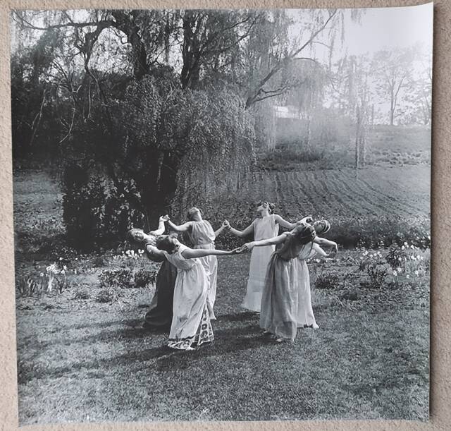 Circle Of Witches Dancing - Antique Home Wall Decor Wiccan Magic Ritual ...