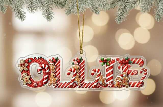 Personalised Gingerbread Letter Ornaments - Custom Alphabet Christmas ...