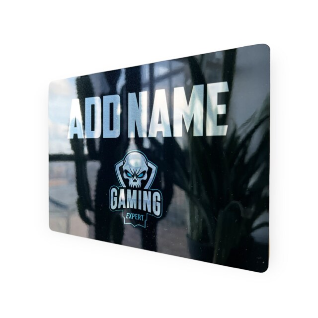 Personalised Metal Mirror Gamer Sign - Customised Printed Wall Art ...