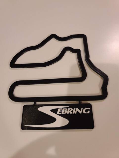 Sebring Track Map With Nameplate Wall Art by Etsy | ufurnish.com