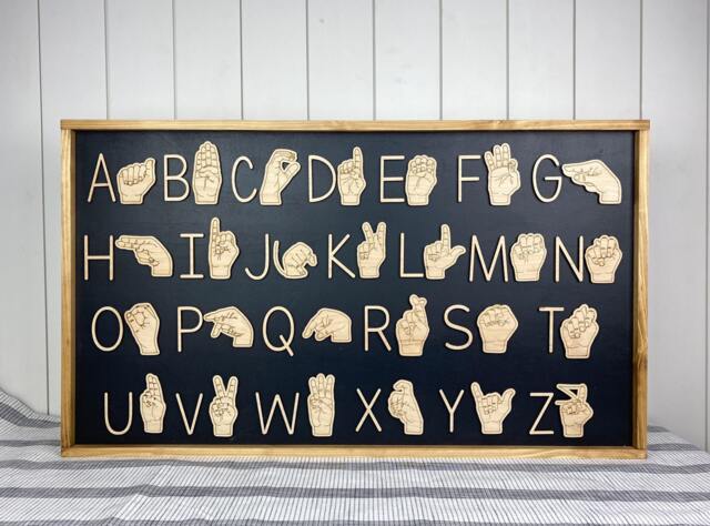 Asl Alphabet Sign - Special Education by Etsy | ufurnish.com