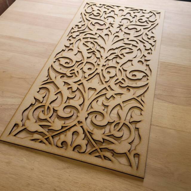 French Damask Laser-Cut Mdf Panel Radiator Cabinet Screen Or Wall Art ...