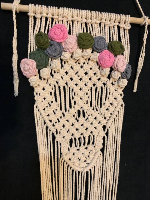 Macrame Skull Wall Hanging With Flower Crown by Etsy | ufurnish.com