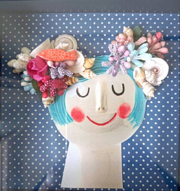 Paper Diorama Made From Ceramic Picture - Wall Art, Floral, Flowers ...
