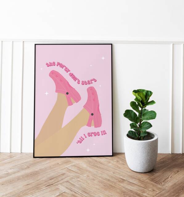 Crocs Feet Illustration Print by Etsy | ufurnish.com