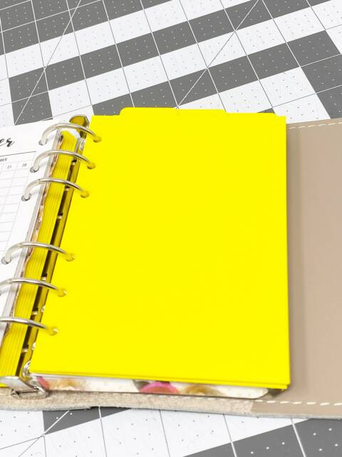 A6 Rings Planner Top Tabs, Customized Dividers, Planner, Inserts ...