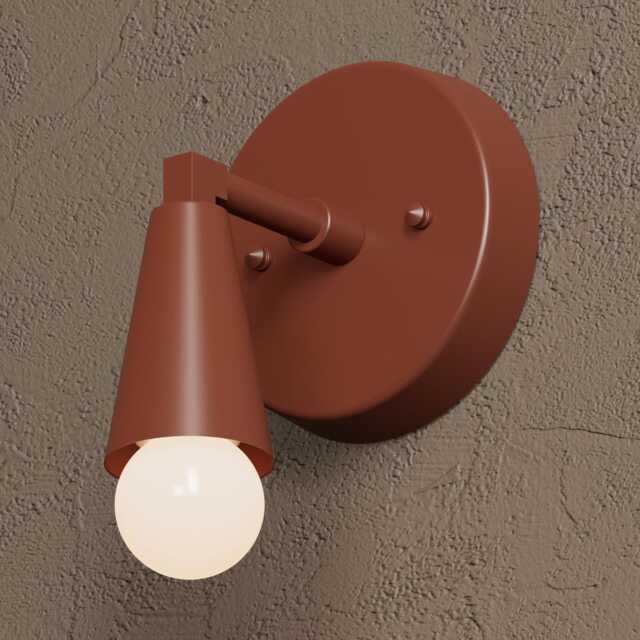 Red Vanity Light - Modern Wall Sconce Mid Century Industrial Bathroom ...