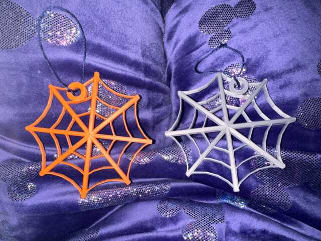 3D Printed Spiderweb Ornament Gothic Halloween Tree Bauble by Etsy ...