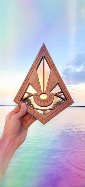 The Protection Amulet, Evil Eye, Mirror, Wall Decor, Good Vibes ...