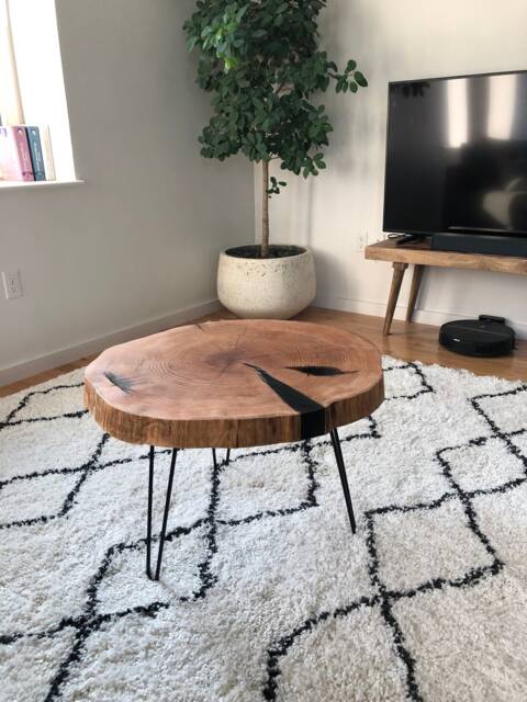 Solid Oak Coffee Table by Etsy | ufurnish.com
