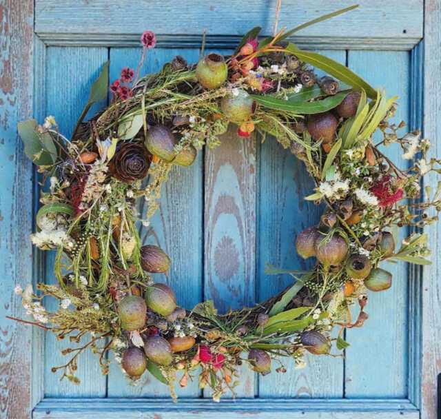 Australian Native Gum Nut Wreath Eucalyptus Christmas Home Decor Rustic ...