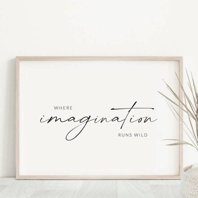 Where Imagination Runs Wild Nursery Print by Etsy | ufurnish.com