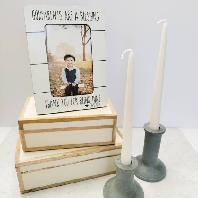 Godparents Frame Baptism Gift For Picture Personalized by Etsy ...