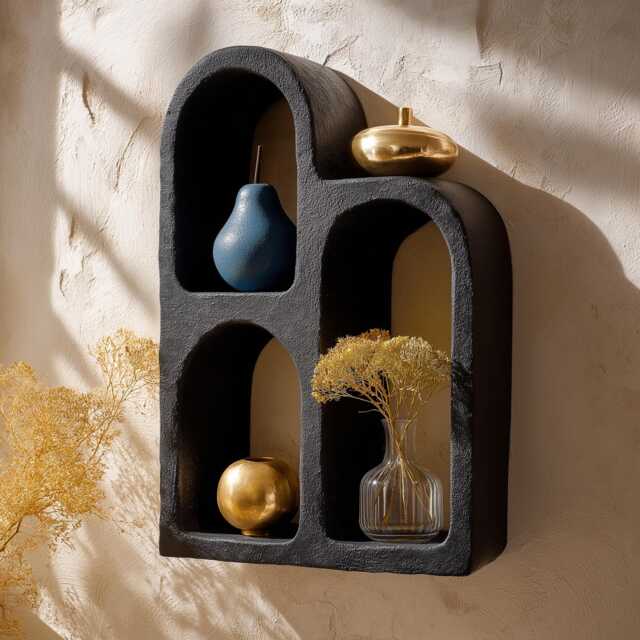 Handmade Curio Shelf Textured Concrete Effect, Oddities Display by Etsy ...
