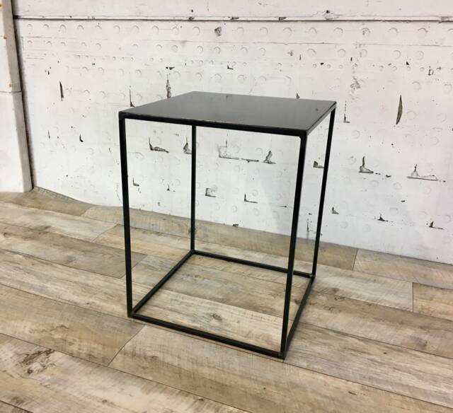Handmade in The UK Raw Steel/Black Metal Top Industrial Style Minimal ...
