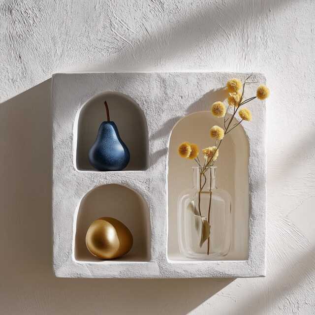 White Handmade Curio Shelf , Oddities Shelf, Curiousity Shelf, Curio ...