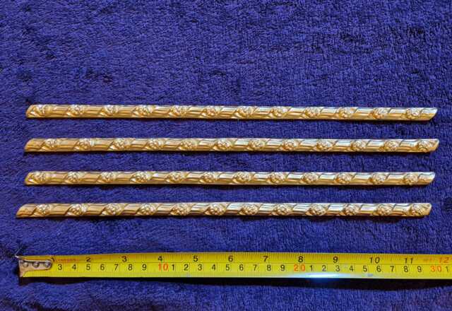 4 Small Straight Rail Frame Gold Or White French Style Decorative Wall ...