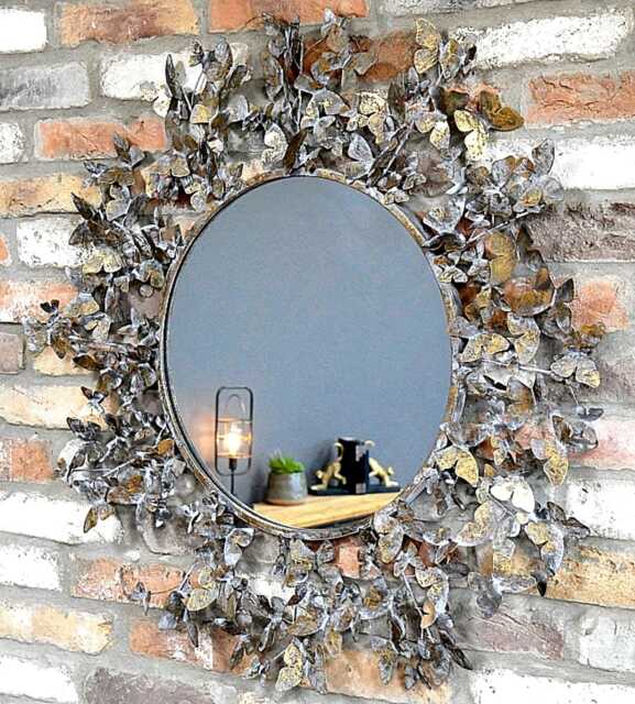 Beautiful Ornate Butterfly Mirror Wall Mounted Shabby Chic Rustic ...