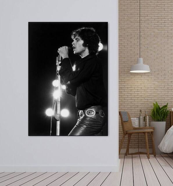 Jim Morrison Poster Music Canvas Wall Art Decor Home Frameless by Etsy ...