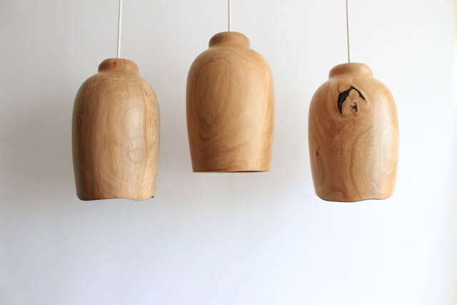 Pendant Lights, Wood Natural Chandelier Lighting For Kitchen Island ...