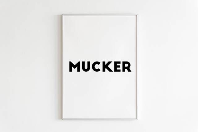 Mucker - Friend Print Wall Decor Irish Slang Saying Derry Girls Ireland ...