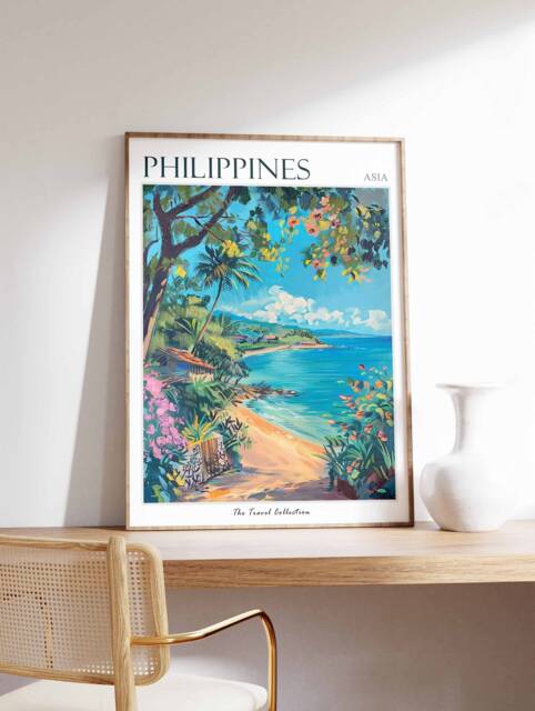 Philippines Poster, Philippinestravel Print, Filipino Decor, Tropical ...