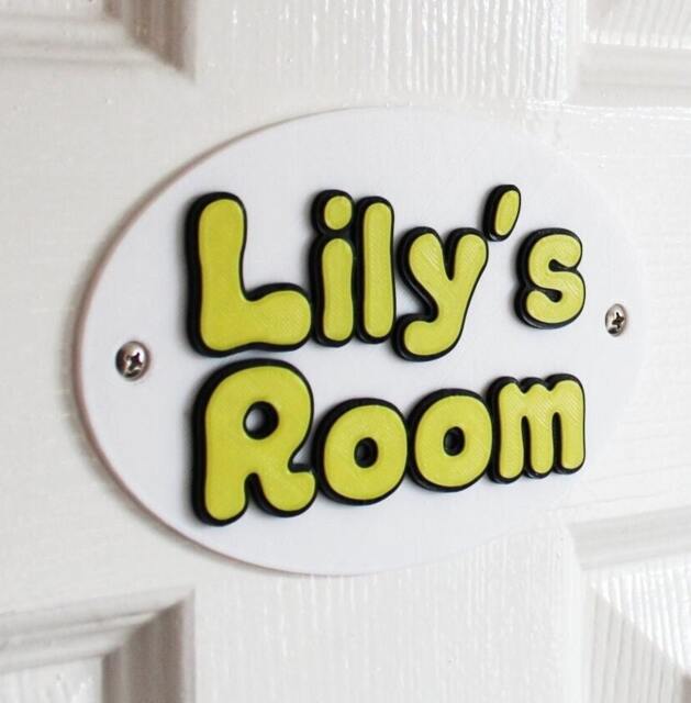 Personalised Cbeebies Themed Name Sign - Plaque Nursery Bedroom Door ...
