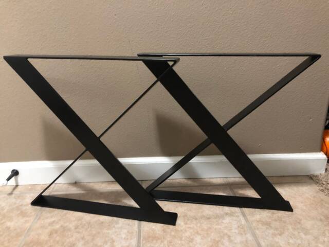 Metal Table Legs, Custom Sizes, Diy, Farmhouse, Rustic, Table Base ...