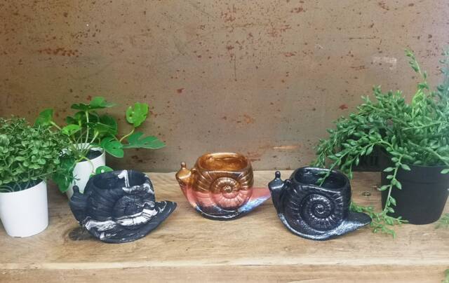 Snail Pot, Planter, Resin Pot by Etsy | ufurnish.com