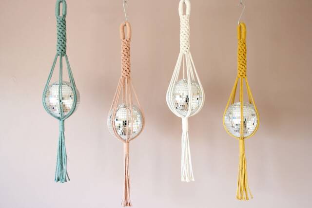 Disco Ball Macrame Hanger Fun Home Decor Sun Catcher by Etsy | ufurnish.com