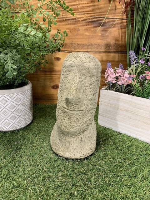 stone Garden Easter Island Head/ Moai/ Tiki Concrete Ornament by Etsy | ufurnish.com