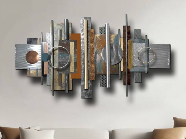 Metallic Abstract Art By The Sculpture Room -Customisable Art-Metal ...