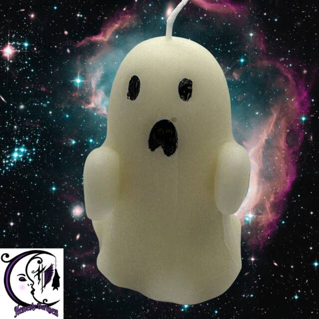 Ghost Candle, Halloween, Handmade, Fantasy, Mystical, Witchcraft, Pagan ...