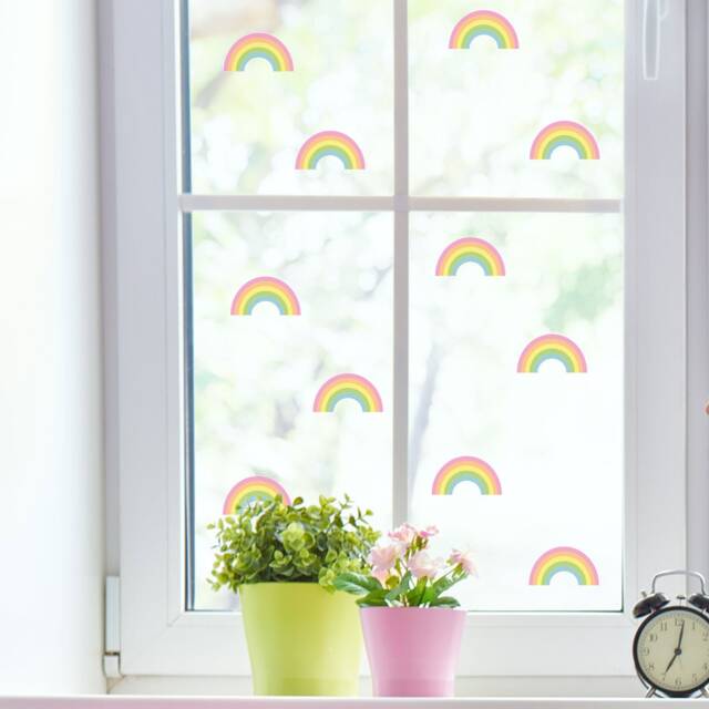 Pastel Rainbow Stickaround Window Stickers, Decal, Room Decor by Etsy ...