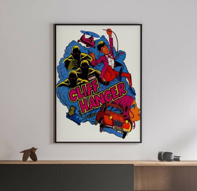 Cliff Hanger 1983 Arcade Video Game Retro Print Poster 18 X 24 Inches ...