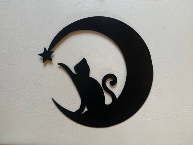 Cat Moon & Star Metal Wall Art by Etsy | ufurnish.com