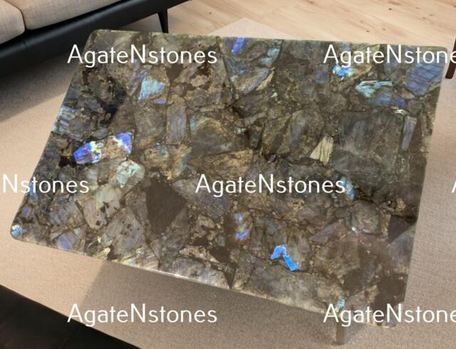 Labradorite Bars & Kitchen Slab Dining Table Top - Gemstone Center ...