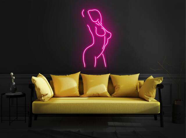 Woman Body Neon Sign, Girl Light, Lady Sign, Body Sign, Woman Wall Art ...